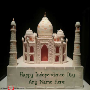 15 August Happy Independence Cake with Name - Best Wishes Birthday ...