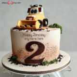 Strongest Man in the World Birthday Cake with Name - Best Wishes ...