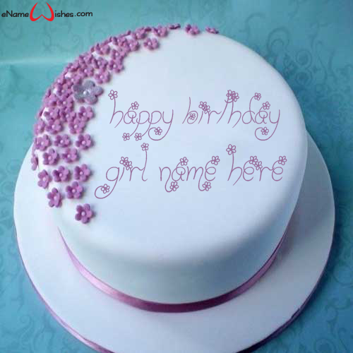 Amazing Decorated Birthday Name Cake for Girls - Name Birthday Cakes ...