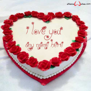 True Love Cake with Name Generator - Name Birthday Cakes - Write Name ...