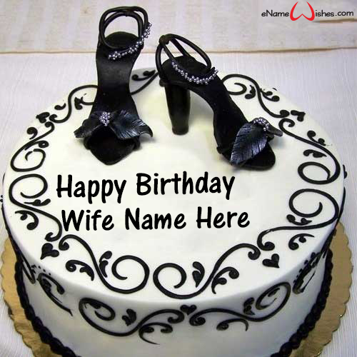 Best Sandals Name Cake for Wife - Name Birthday Cakes - Write Name on ...