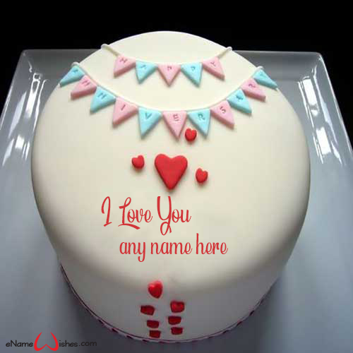 True Love Cake with Name - Name Birthday Cakes - Write Name on Cake Images