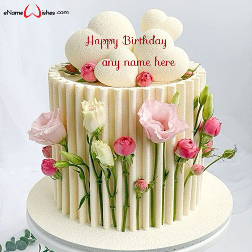 Photo of Birthday Cake with Name Edit - Name Birthday Cakes - Write ...