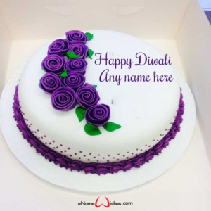 Happy Diwali Festival Wishes Special Cake with Name - eNameWishes