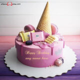 Special Design Birthday Cake with Name Edit - Name Birthday Cakes ...