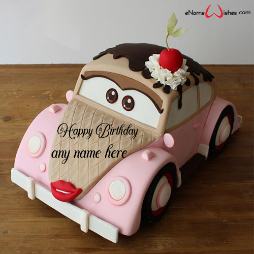 Cute Cake for Birthday with Name