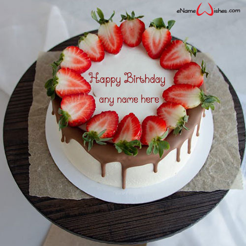 Unique Girl Birthday Cake with Name Editor - Name Birthday Cakes ...