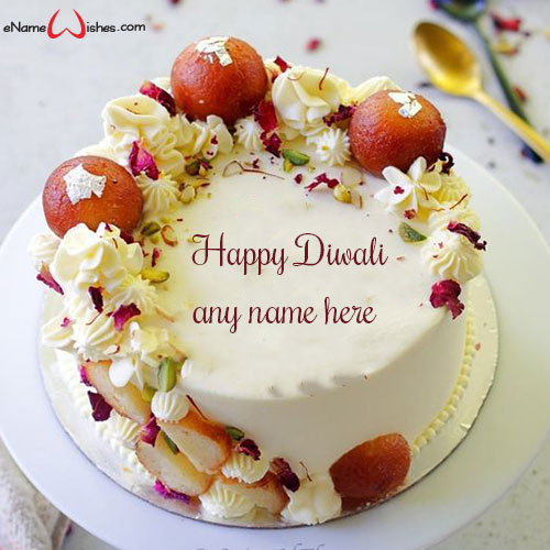 Diwali Sweets Cake Design with Name Edit Online - Name Birthday Cakes ...