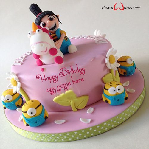 Fun Birthday Cake Design for Kids with Name - Name Birthday Cakes ...