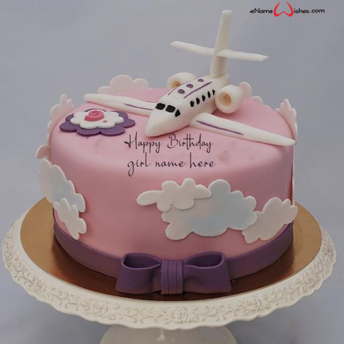 Girl Birthday Cake with Name - Name Birthday Cakes - Write Name on Cake ...