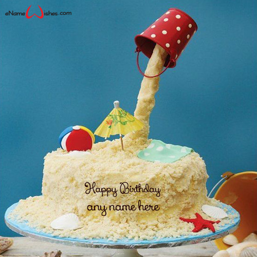 Gravity Birthday Cake with Name Generator - Name Birthday Cakes - Write ...