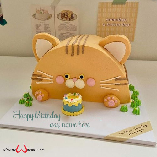 Editable Birthday Cake with Name Edit - Name Birthday Cakes - Write ...