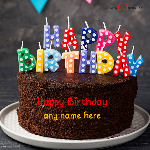 Unique Girl Birthday Cake with Name Editor - Name Birthday Cakes ...