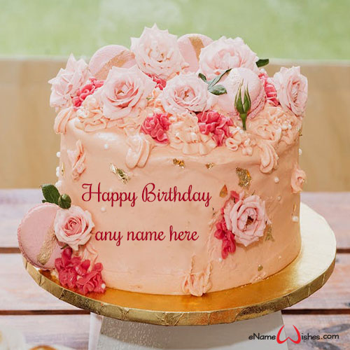 Write Name on Happy Birthday Cake Wishes Greetings - Name Birthday ...