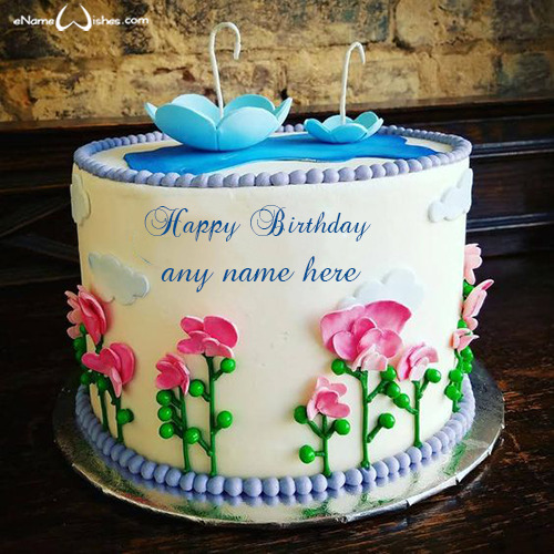 HBD Cake with Name Edit - Name Birthday Cakes - Write Name on Cake Images