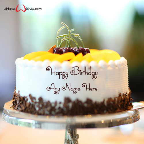 Last Minute Birthday Wishes for Best Friend with Name Cake - Name ...