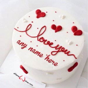 True Love Cake with Name Generator - Name Birthday Cakes - Write Name ...
