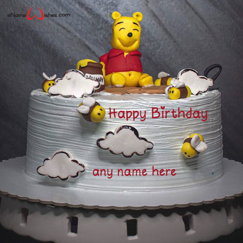 Fondant Bag Birthday Cake with Name Editor Online - Name Birthday Cakes ...