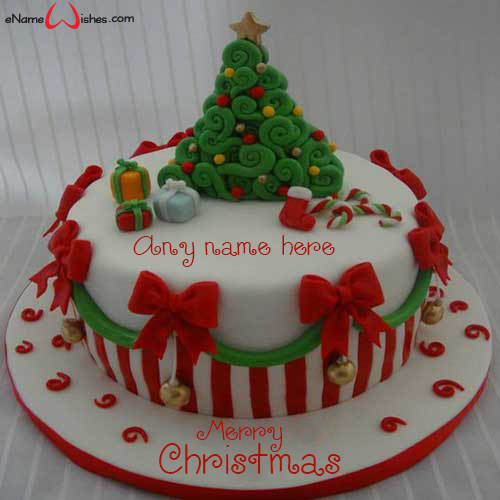 write name on Xmas cake - Name Birthday Cakes - Write Name on Cake Images