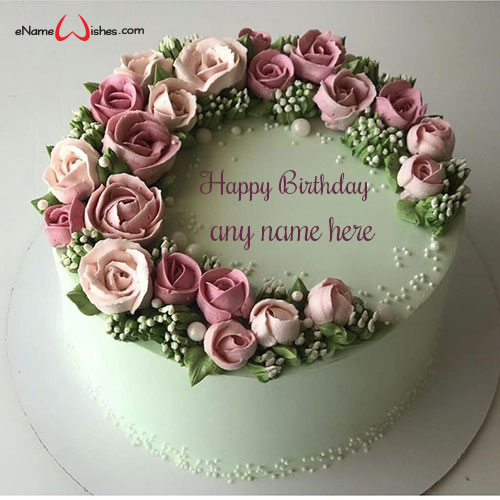 Write Name on Happy Birthday Cake Wishes Greetings - Name Birthday ...